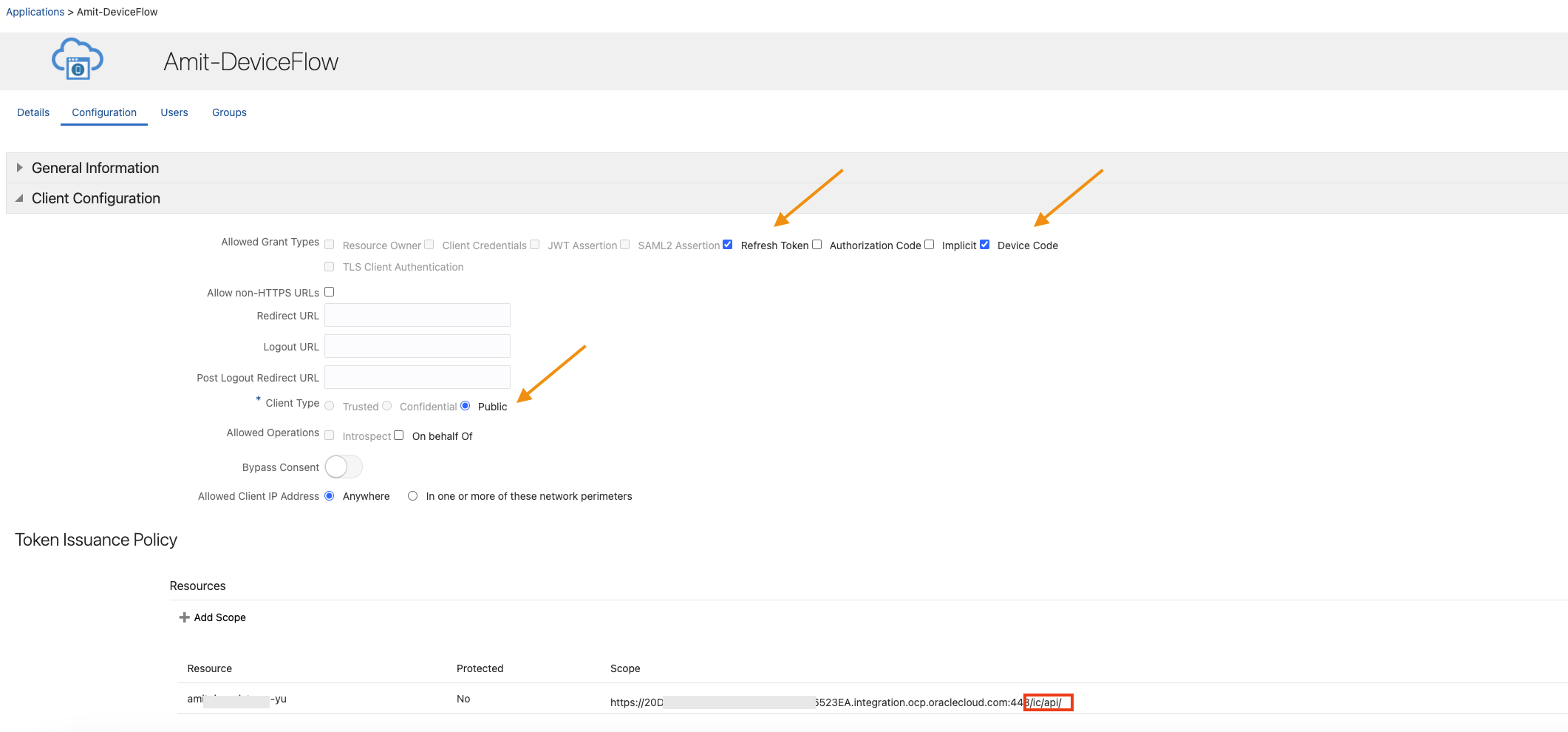 Securing Oracle Integration Cloud Rest Endpoint For Trigger With Oci Iam Oauth 2 0 Device