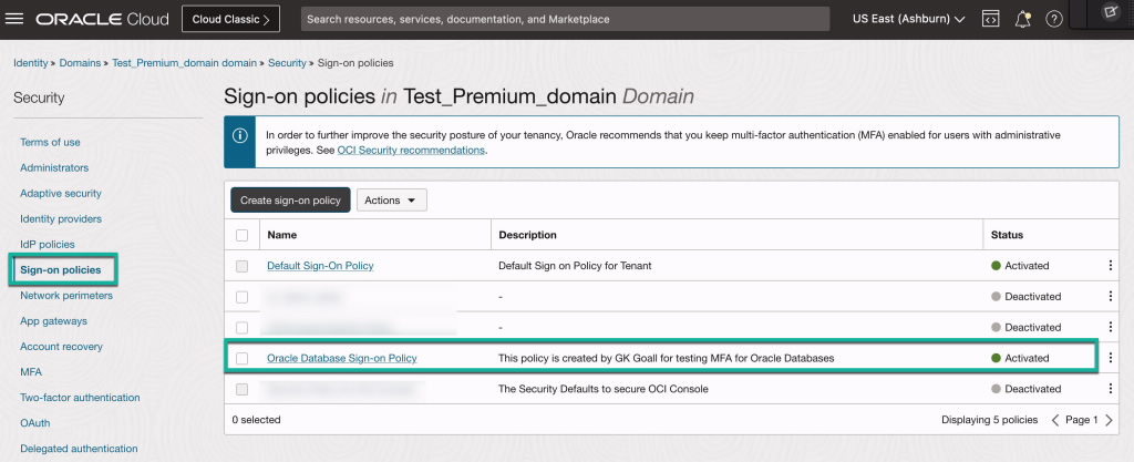 OCI IAM RADIUSプロキシ(パート2) - Oracle Databasesのマルチファクタ認証(MFA)の構成方法