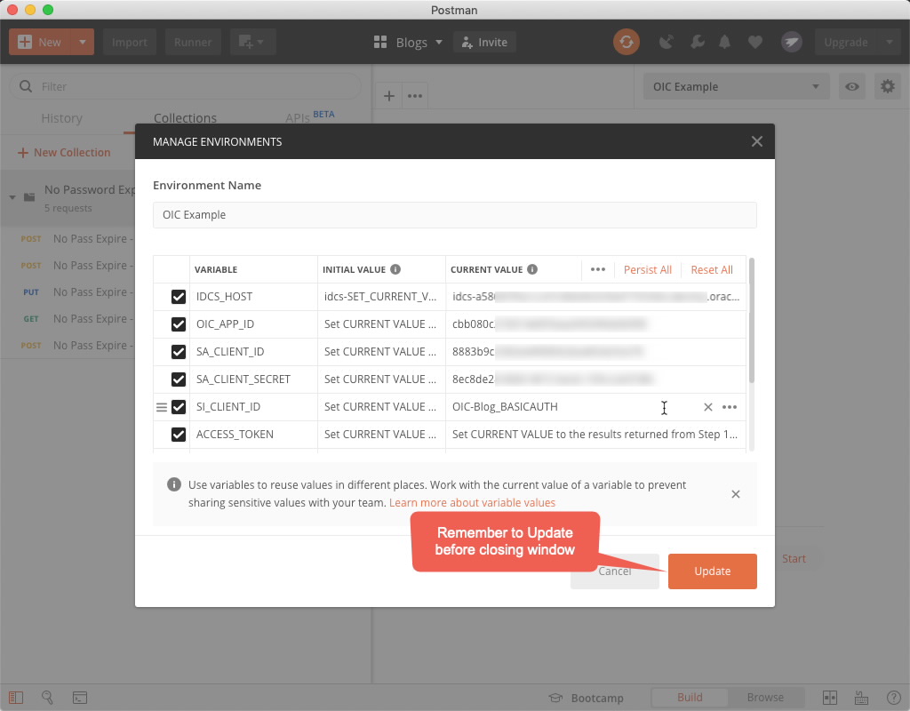OIC No Password Expiration for Basic Authentication