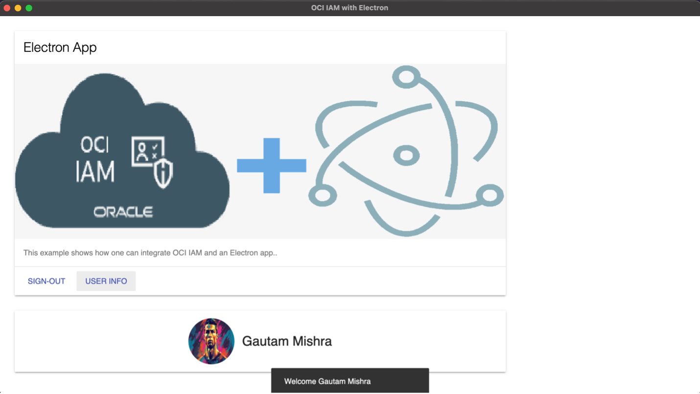 Build a Desktop App with Electron and Authentication with OCI IAM | ateam