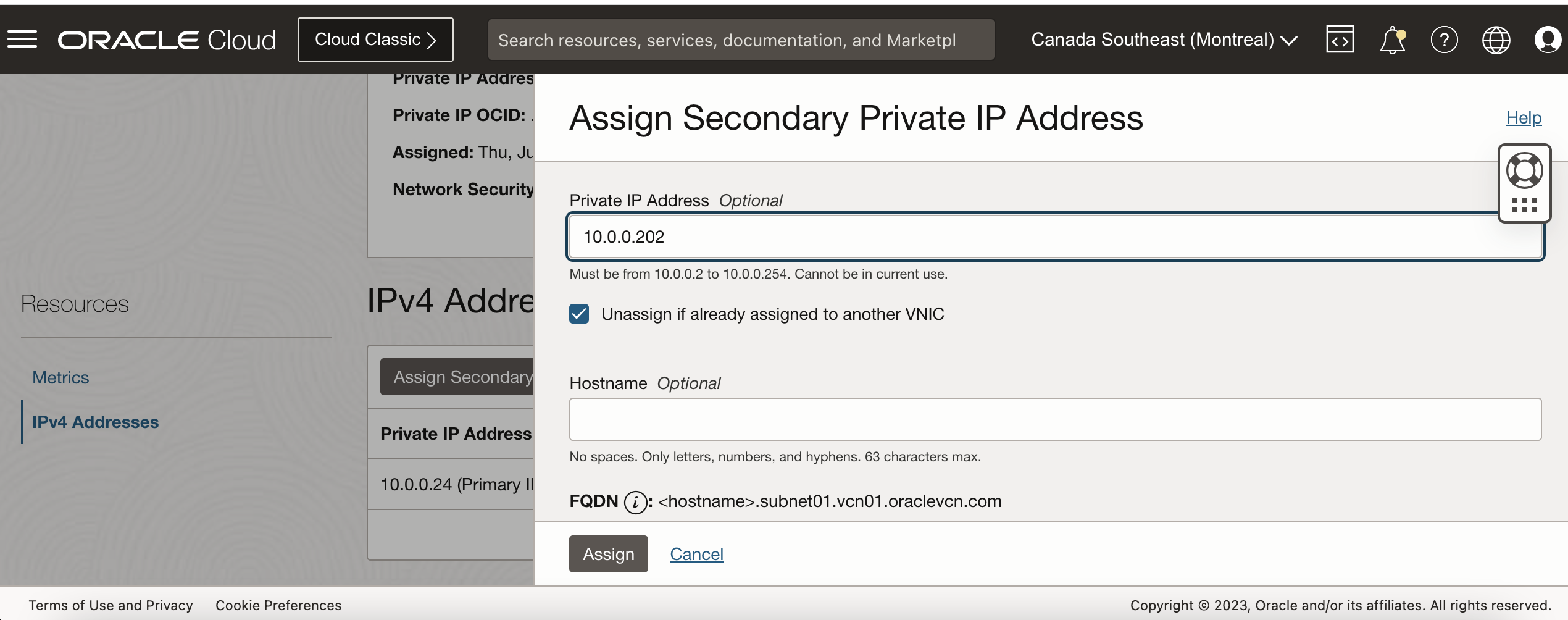 IAM Policy for Moving a Secondary Private IP Address to a Different ...