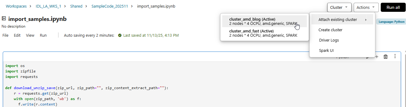 Oracle AI Data Platform – Getting Started with the Sample Notebooks | ateam