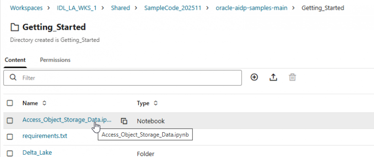 Oracle AI Data Platform – Getting Started with the Sample Notebooks | ateam